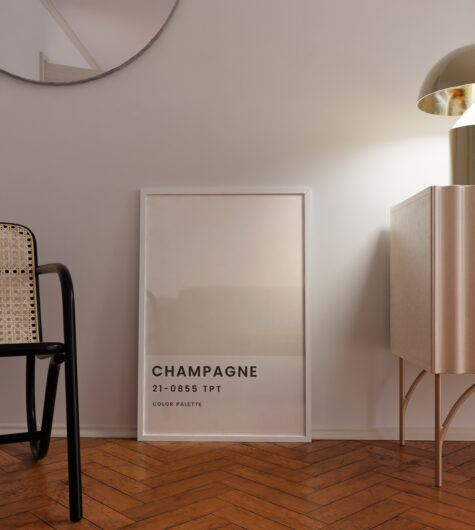 Champagne Color Poster - editonegallery.com